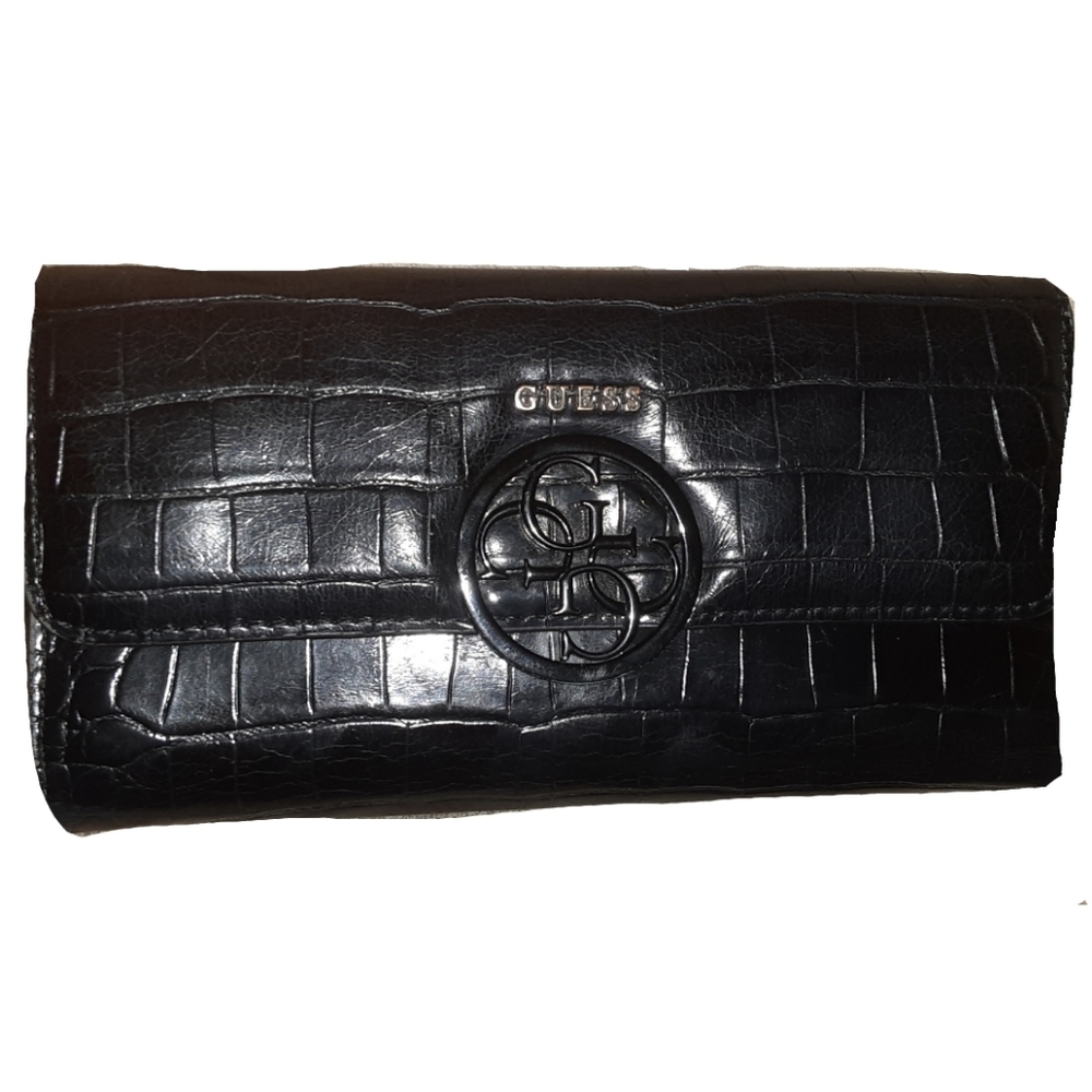 Gator Embossed Long Wallet By Guess - Gem